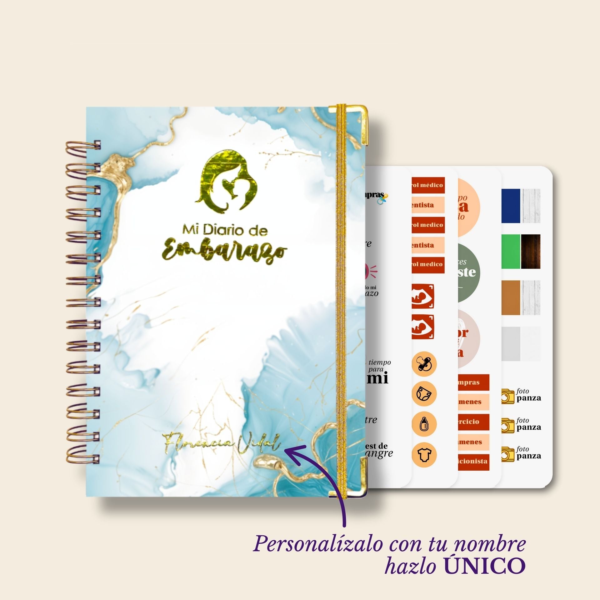Diario Único Mi Embarazo - Colorful – Unico Planners